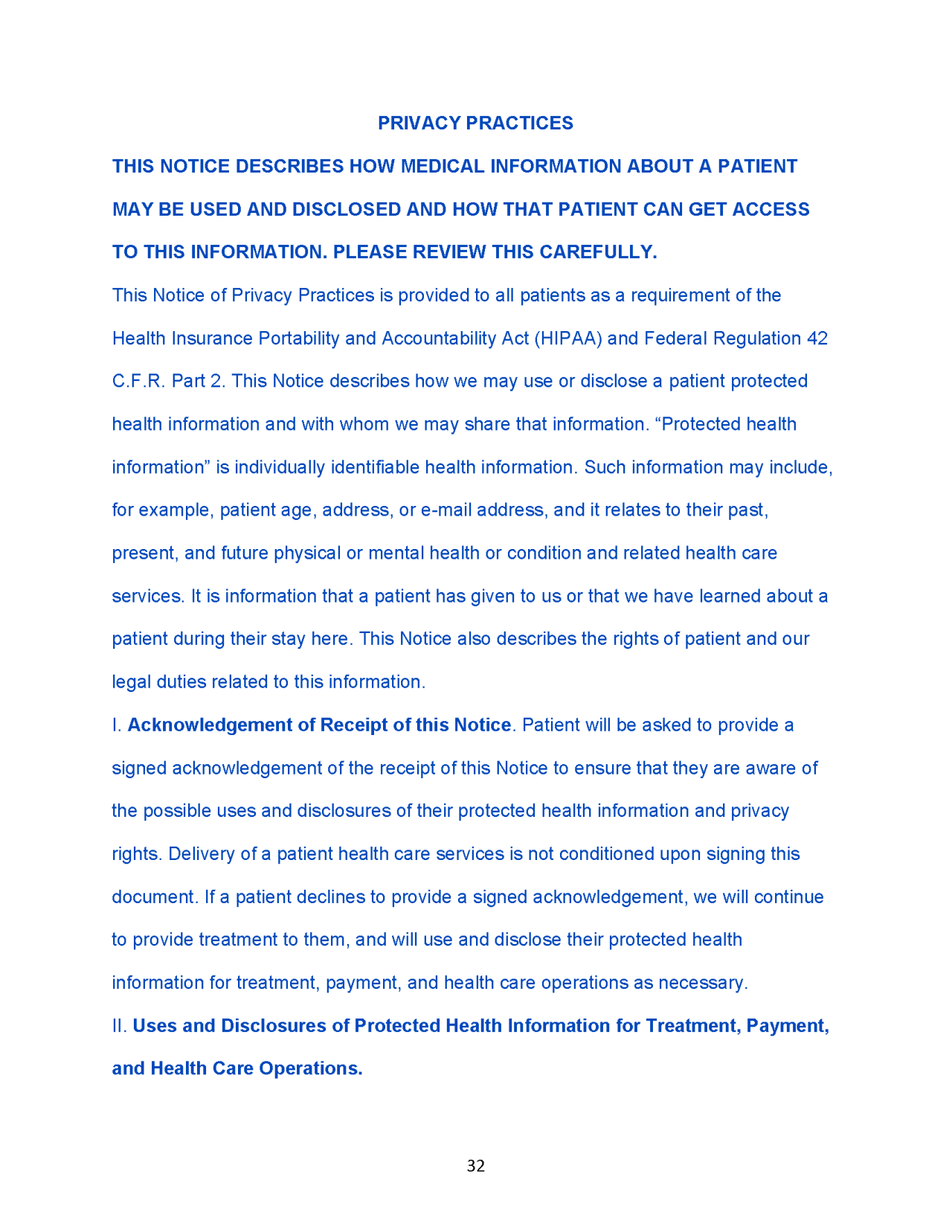 Patient Handbook - OVP Health Recovery Center